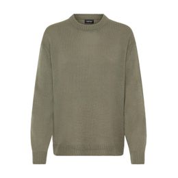 oxmo Damen Strickfleece-Pullover "Strickpullover OXSamson", braun, Gr. XL, Obermaterial: 50% Polyacryl PAN. 50% Polyacryl PAN recyc.., Pullover