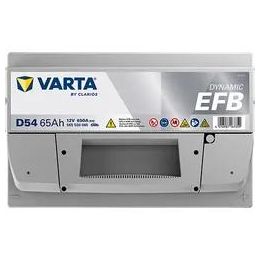 Varta Starterbatterie DYNAMIC EFB 12 V, 65 Ah, 650 A 565500065K262 12V 65Ah 650A f&uuml;r RENAULT FORD DV6T10655AB 1917575 2014141