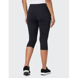 Venice Beach Damen Trainingstights "CAPRI TIGHTS NOMINA", schwarz, Gr. XS, unifarben, Jersey, Obermaterial: 91% Polyamid, 9% Elasthan, Hosen,