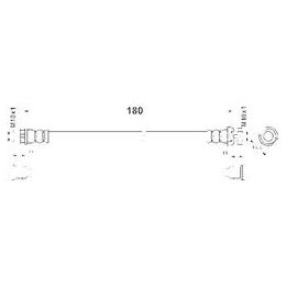 ATE Bremsschlauch 24.5239-0180.3 hinten links f&uuml;r RENAULT 462103097R