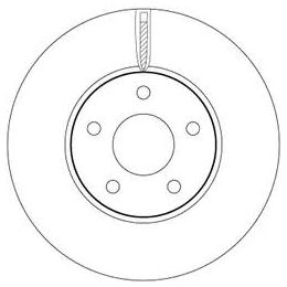 TRW Bremsscheibe DF6975 vorne rechts links bel&uuml;ftet 282mm f&uuml;r FORD 2208066 JX61-1125-AEA JX61-1125-AEB