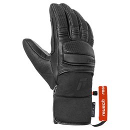 Reusch Damen Skihandschuhe "Alpine Master", schwarz, Gr. 10,5, unifarben, 50% Ziegenleder, 45% Polyester, 5% Lederimitat, Handschuhe, mit winddichter