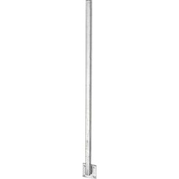 Zaunpfosten Alberts, grau (feuerverzinkt), B:3cm H:115cm T:3cm, Stahl, Zaunpfosten, zum Anschrauben, L&auml;nge 1150 mm, Pfosten 30 x 30 mm
