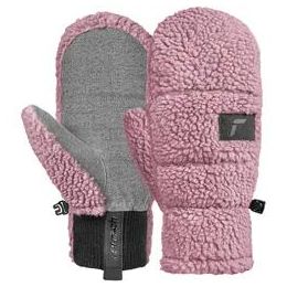 F&auml;ustlinge Reusch "Bob Mitten", Damen, Gr. 8, pink, grau, 95% Polyester, 3% Polyacryl, 2% Polyurethan, unifarben, Handschuhe F&auml;ustlinge, mit winddichter, atmungsaktiver Funktion