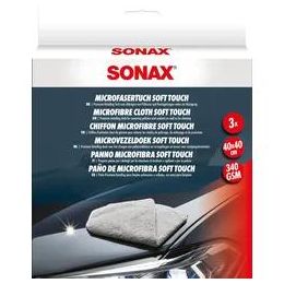 Sonax MicrofaserTuch soft touch 04510000 Reinigungst&uuml;cher 3x