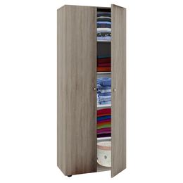 Kleiderschrank Vcm "Kleiderschrank Jugendschrank Vandol Dreht&uuml;ren", braun (sonoma, eiche), B:70cm T:40cm, Obermaterial: 100% Holz Wood., Schr&auml;nke, Kleiderschrank