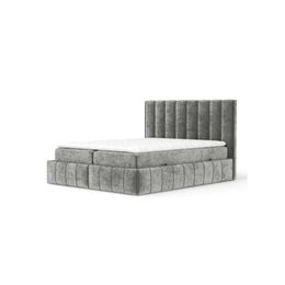 maison de r&ecirc;ve Boxspringbett mit Stauraum Moretti &brvbar; grau &brvbar; Ma&szlig;e (cm): B: 225 H: 124 &raquo; H&ouml;ffner