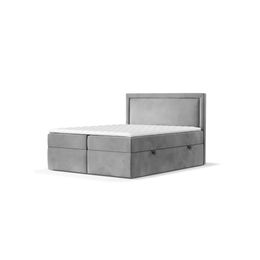maison de r&ecirc;ve Boxspringbett mit Stauraum &brvbar; grau &brvbar; Ma&szlig;e (cm): B: 122 H: 120 &raquo; H&ouml;ffner