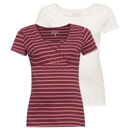 Gina 2 Damen Umstands-T-Shirts mit Stillfunktion
