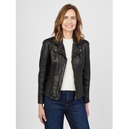 JCC Damen Lederjacke "Erijona", schwarz, Gr. 34, Oberstoff: 100% Lammnappa-Leder. Futter: 100% Polyester, Jacken
