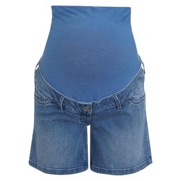 Gina Damen Umstands-Jeansshorts mit Used-Waschung