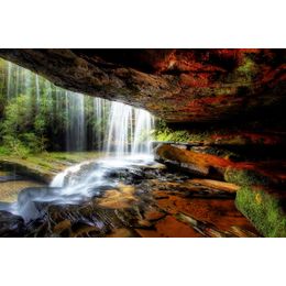 Fototapete papermoon "Photo-Art MARK LUCEY, UNTER DER LEISTE", bunt, B:4m L:2,6m, Vlies, Tapeten