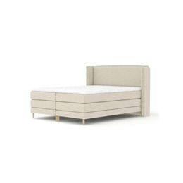 maison de r&ecirc;ve Boxspringbett Carizzo &brvbar; beige &brvbar; Ma&szlig;e (cm): B: 218 H: 117 &raquo; H&ouml;ffner