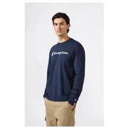 T-Shirt Champion "BASICS Long-Sleeve T-Shirt Large Logo", Herren, Gr. L (52/54), nny, Obermaterial: 100% Baumwolle, Shirts T-Shirt