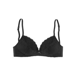 Damen Bralette-BH, NUANCE BY LASCANA, Gr. 85, schwarz, Spitze, Obermaterial: 60% Polyamid, 35% Polyester, 5% Elasthan, BHs, ohne B&uuml;gel mit Spitze,