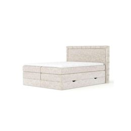 maison de r&ecirc;ve Boxspringbett mit Stauraum &brvbar; creme &brvbar; Ma&szlig;e (cm): B: 227 H: 123 &raquo; H&ouml;ffner