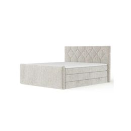 maison de r&ecirc;ve Boxspringbett mit Stauraum &brvbar; beige &brvbar; Ma&szlig;e (cm): B: 202 H: 118 &raquo; H&ouml;ffner