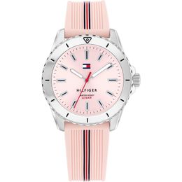 Quarzuhr Tommy Hilfiger "GIRLS", rosa, Armbanduhren, Kinder, Quarzuhr, Armbanduhr, Silikonband, Kinderuhr, M&auml;dchen, ideal auch als Geschenk