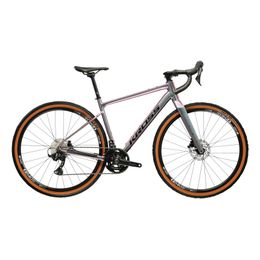 Gravelbike KROSS "KROSS Gravelbike 28" Esker 6.0 24 G&auml;nge Gabel aus Carbon 2026" Gr. 43, grau, grau, Fahrr&auml;der, Herren, 43cm, 28 Zoll (71,12cm) hinten: 28 Zoll (71,12cm), Gabel aus Carbon