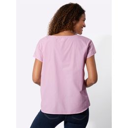 Casual Looks Damen Schlupfbluse, rosa, Gr. 44, unifarben, 50% Baumwolle, 50% Polyester, Blusen