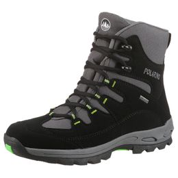 Winterboots Polarino "Glacier", Herren, Gr. 40, grau (anthrazit, schwarz), Nylon, Synthetik, kontrastfarbene Details, Schuhe Winterboots, mit Comfortex-Membrane