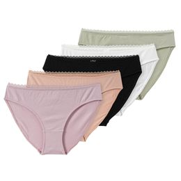 Gina Benotti 5 Damen Slips mit Spitze