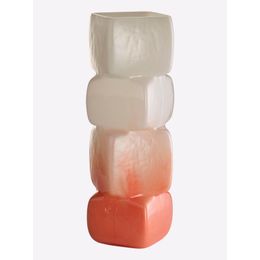 IMPRESSIONEN Vase, Wei&szlig;, Gr. H/B/T ca. 39/16/16 cm, Deko-Artikel, Material: Glas
