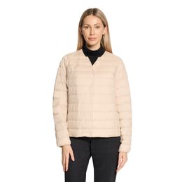Steppjacke Betty Barclay "Damen mit Rundhalsausschnitt", Damen, Gr. 40, moonlight, Obermaterial: 100% Polyester; F&uuml;llung: 90% Daunen, 10% Federn, figurumspielend, Rundhals, Jacken Steppjacke