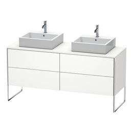 Duravit Waschtischunterschrank XSquare 160x54,8x77,8cm, 4 AZ, steh., we s-matt (XS4927B3636)