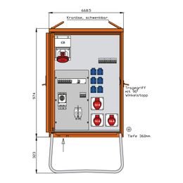 Walther Werke Verteilerschrank 55kVA WV0363R1)