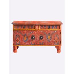 HEINE HOME Bank, Rot, Gr. H/B/T ca. 60/100/40 cm, B&auml;nke & Hocker, Material: Mango. R&uuml;ckseite: MDF