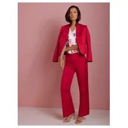 Kurzblazer CREATION L PREMIUM "Lyocell-Blazer", Damen, Gr. 36, rot, 70% Lyocell, 26% Baumwolle, 4% Elasthan, Blazer Kurzblazer