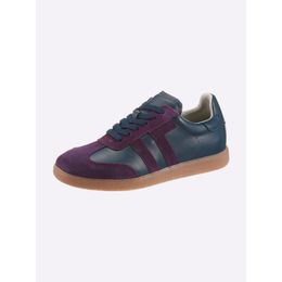Heine Damen Sneaker, Blau, Gr. 41, Sneakers & Schn&uuml;rer, Material: Rindsleder