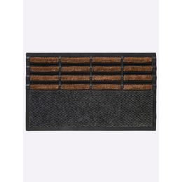 HEINE HOME Fu&szlig;matte, Schwarz, Gr. 45x75 cm, Fu&szlig;matten, Material: Kokos