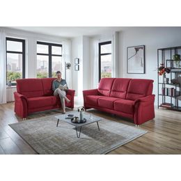 2,5-Sitzer DIE PLANBAR "PP-PF23182", wine, B:172cm H:96cm T:93cm, 100% Polyester, Sofas, Federkernpolsterung, wahlweise mit Stauraum