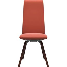 Polsterstuhl stressless "Laurel", beige (henna batick, walnuss), B:49cm H:105cm T:60cm, Leder BATICK: BATICK ist ein leicht korrigiertes, durchgef&auml;rbtes und genarbtes M&ouml;belleder, bei dem die meisten Unebenheiten und Spuren in der Regel entfernt wurden., St&uuml;hle, Polsterstuhl, High Back, Gr&ouml;&szlig;e M, mit schr&auml;ggestellten Beinen in Walnuss