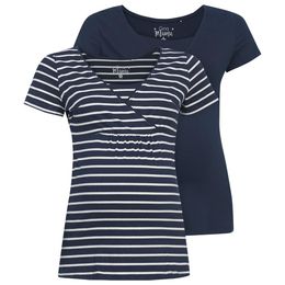 Gina 2 Damen Umstands-T-Shirts mit Stillfunktion