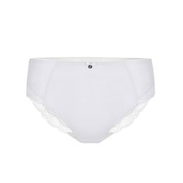 SuSa Damen Slip "Damen Slip Capri", Gr. 40, wei&szlig;, Stoff, Obermaterial: 77% Polyamid PA. 23% Elasthan EL., Unterhosen
