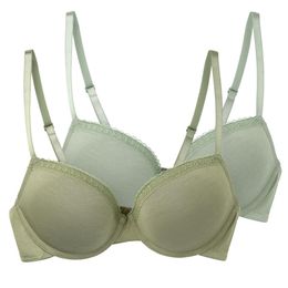 Gina Benotti 2 Damen Soft-BHs mit Spitze