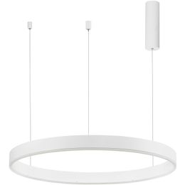 NOVA LUCE LED-H&auml;ngeleuchte "MOTIF", wei&szlig;, 1, &Oslash; 80cm, 1 Stk., Leuchten, dimmbar, h&ouml;henverstellbar, Lichtfarbe verstellbar, Fernbedienung