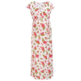 Gina Damen Umstands-Maxikleid mit Blumen allover