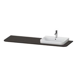 Duravit Waschtisch-Konsole Happy D.2 Plus 160x55cm, m 1 AS, Beck. re, Nussb geb. (HP031HR6969)