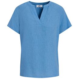 Gina Benotti Damen Leinen-Bluse mit Serafino-Ausschnitt