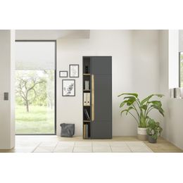 B&uuml;rom&ouml;bel-Set Home Affaire "CiTY/GiRON", grau (anthrazit), B:70cm H:200cm T:40cm, Arbeitsm&ouml;bel-Sets, B&uuml;rom&ouml;bel-Set