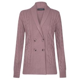 Strickjacke FELIX HARDY "Stephanie", Herren, Gr. S, rose, 90% Polyacryl, 10% Wolle, Strickjacken Strickjacke
