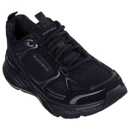 Skechers Damen Sneaker "EDGERIDE-SILVER ECLIPSE", Gr. 41, schwarz, Lederimitat, Mesh, unifarben, Schuhe, Retro Sneaker, Schn&uuml;rschuh, Sportschuh mit