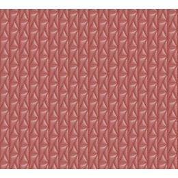 Vliestapete ARCHITECTS PAPER "Kuilted", rot, B:0,53m L:10,05m, Vinyl, Vlies, Tapeten, Karl Lagerfeld Tapete Designer Tapeten Wohnzimmer Schlafzimmer K&uuml;che