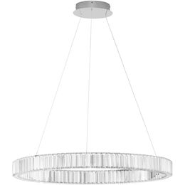 NOVA LUCE LED-H&auml;ngeleuchte "AURELIA", silber, 1, &Oslash; 80cm, 1 Stk., Leuchten
