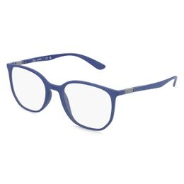 Ray-Ban RX7397 Brille Unisex | Fassung: Vollrand, Geometrisch, Beige Blau