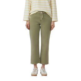 s.Oliver Damen 7/8-Jeans "Style Karolin", gr&uuml;n, Gr. 38, unifarben, Denim/Jeans, Obermaterial: 98% Baumwolle, 2% Elasthan, Jeans, mit Kordelzug und